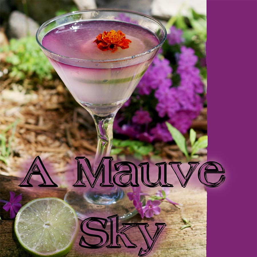 A Mauve Sky Gin Cocktail - FancyAsF